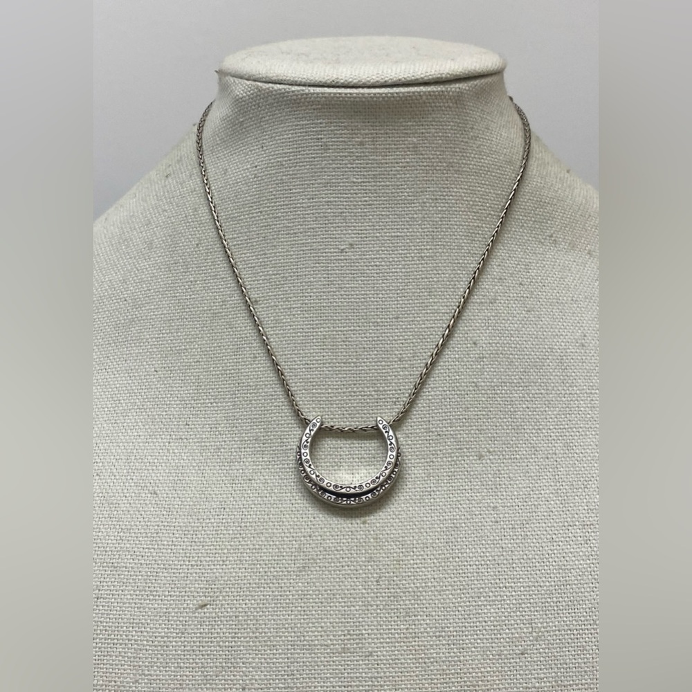 Brighton Horse Shoe Two Sided Sliding Pendant Necklace - Gem